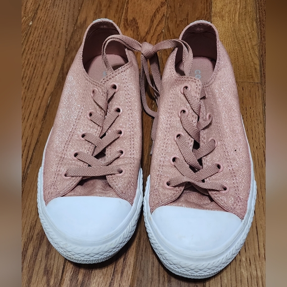 Converse | Shoes | Converse Chuck Taylor Pink Rose Glitter Sparkle ...